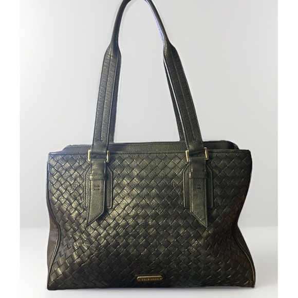 Cole Haan | Bags | Cole Haan Junia Triple Entry Shopper Bag Woven ...